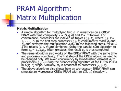 Ppt Lecture 6 Pram Algorithms Powerpoint Presentation Free Download