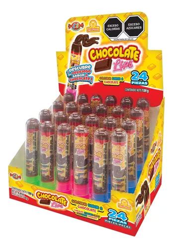 Chocolate Lips 24 Pzs Las Delicias Dulce Sabor Chocolate