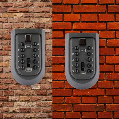 Keys Storage Lock Box Wall Mounted Aluminum Alloy Grandado