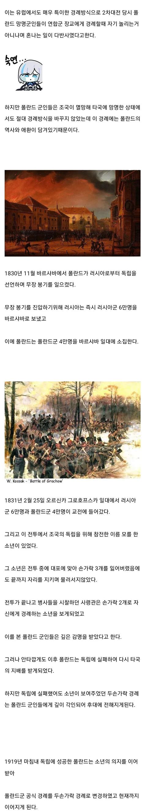 폴란드 군인이 두 손가락으로 경례하는 이유 포텐 터짐 최신순 에펨코리아
