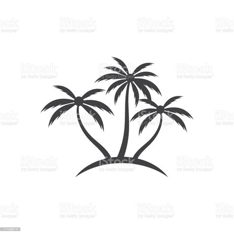 棕櫚樹夏季標誌範本向量圖形及更多夏天圖片 夏天 大自然 島 Istock