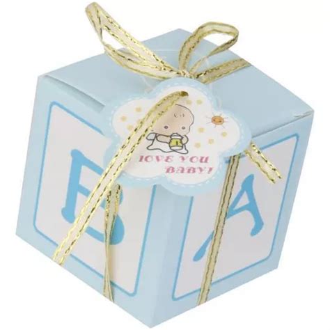 Pack De 12 Cajas De Regalo Para Baby Shower Para Regalo Dulc Cuotas sin interés