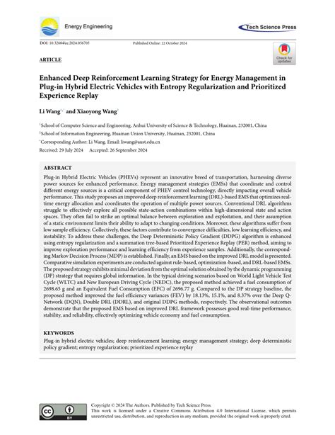 Pdf Enhanced Deep Reinforcement Learning Strategy For Energy
