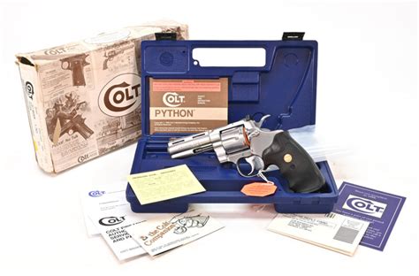 Colt Python 357 Mag 4 Inch Satin Stainless Original Like New