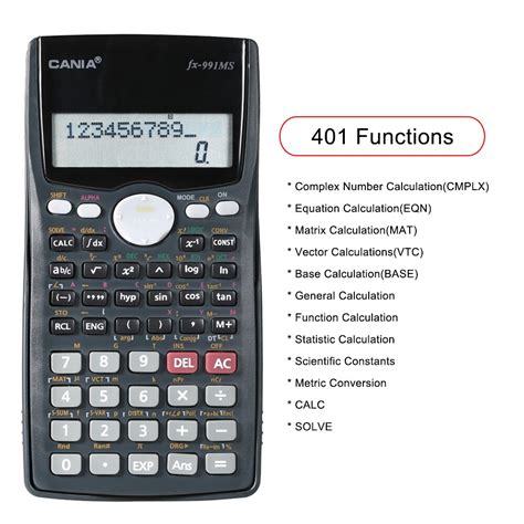 Scientific Calculator Counter 401 Functions Matrix Vicedeal