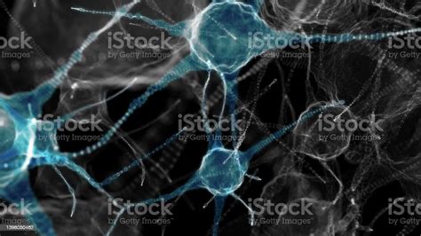 뉴런 세포의 뉴런 네트워크 3d 일러스트 레이 션 연결에 대한 스톡 사진 및 기타 이미지 연결 3차원 형태 건강관리와