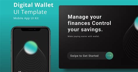 Fbn Dark Digital Wallet Ui Template Ux And Ui Kits Infographics Ft