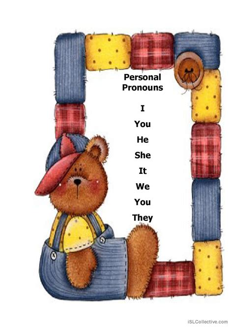 Personal Pronouns Vocabulary Flashca English Esl Worksheets Pdf And Doc