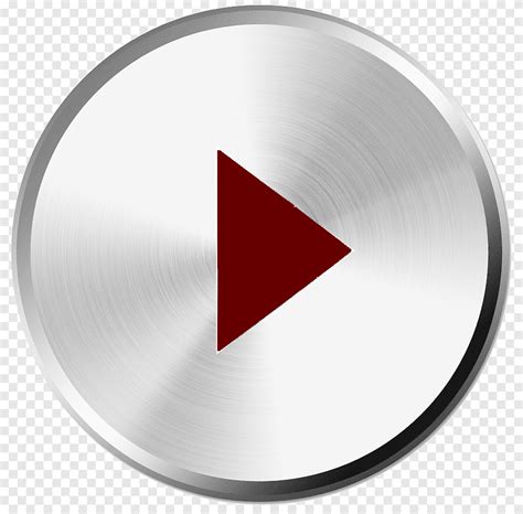 무료 다운로드 둥근 은색과 빨간색 일시 중지 로고 Youtube 재생 버튼 컴퓨터 아이콘 재생 버튼 사진 버튼 Png