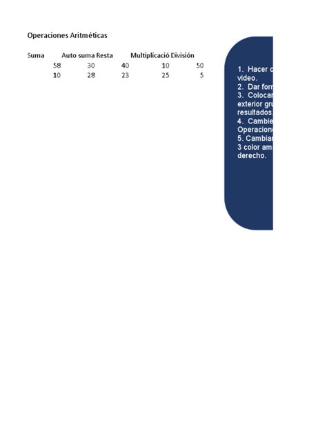 Actividad De Excel Modulo Ii Descargar Gratis Pdf Informática