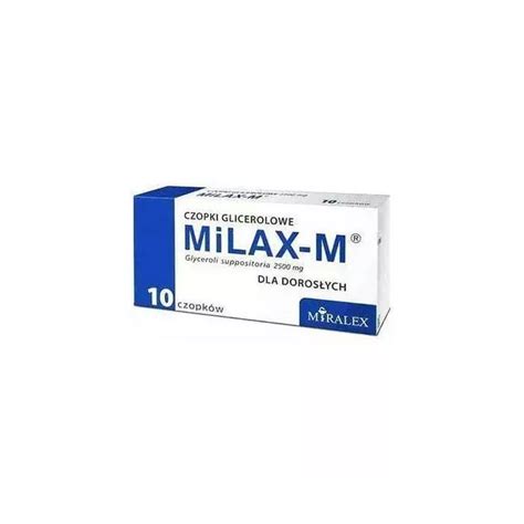 MiLAX M czopki glicerolowe 2 5 g 10 sztuk opinie skład i cena