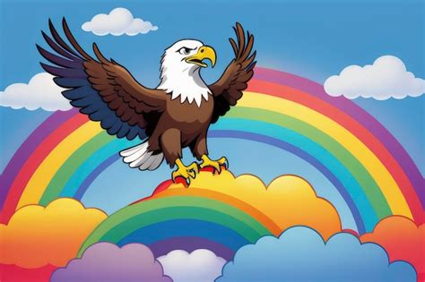 Premium Ai Image Eagle Cartoon