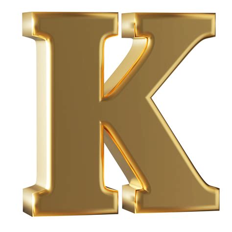 3d Font Letter K Uppercase 46644132 Png