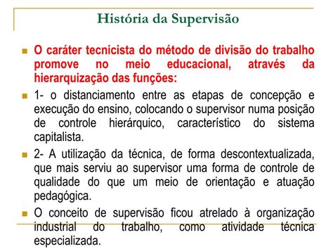 PPT Um Olhar Histórico sobre a Supervisão Pedagógica PowerPoint Presentation ID