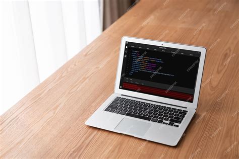 Premium Photo Software Development Programming On Computer Screen For