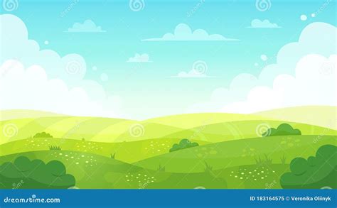 Sky And Grass Background Illustration