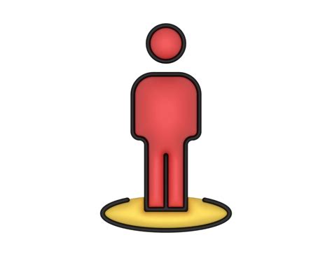 D Location Placeholder And Person On A Transparent Background PNG