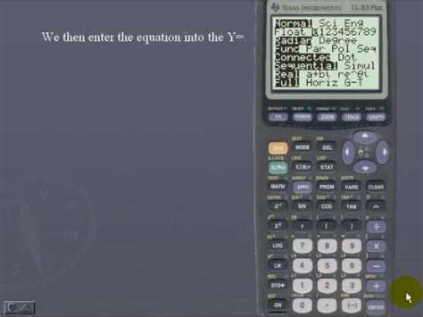 Find the Vertex of a Quadratic Equation on the Ti-83/84 - YouTube