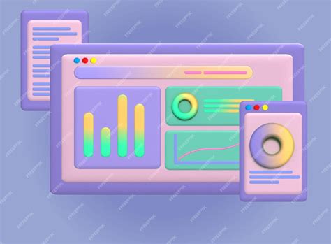 Premium Vector Business 3d Illustration Or Business Growth Data Analysis Note