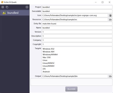 Topic Quark Assemble Button Unclickable In 5 0 3 5 Sciter