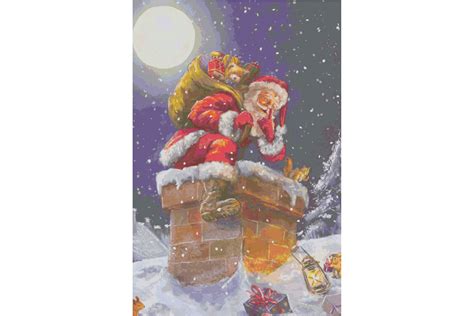 Christmas Santa Cross Stitch Patterns 17 Graphic By Crossstitchpatterns