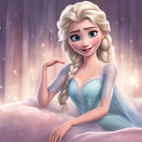 Elsa Smiling While Wearing A Nightgown 2 By Yesenia62702 On Deviantart