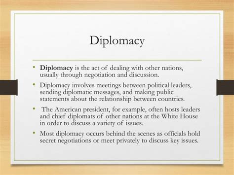 Diplomacy Pptpptx