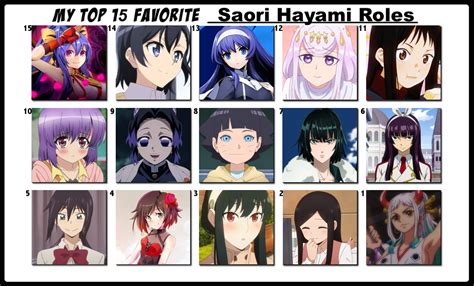 Saori Hayami Rôles Saori Hayami Visual Voices Guide Leua