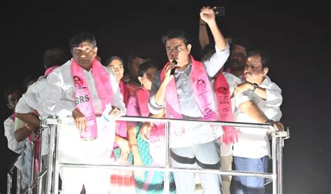 Ktr Slams Congress Warns Of Collapse Under Revanth Reddys Leadership