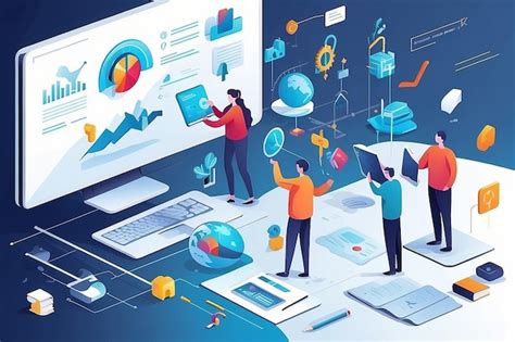 Premium Ai Image Edtech Vector Illustration Flat Tiny Educational