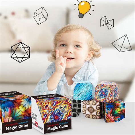 Magnetic Magic Cube 3d Flip Puzzle