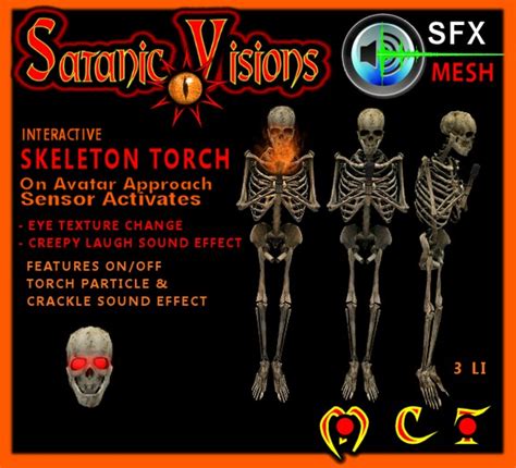 Second Life Marketplace Skeleton Torch