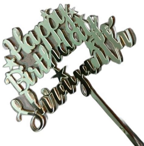 Acrylic Customized Cake Topper At Rs 120piece Avenue Road