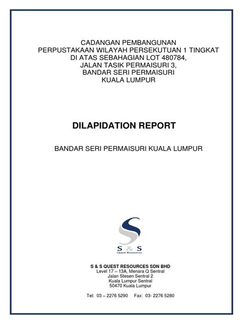 Dilapidation Report Pdf Corrosion Civil Engineering