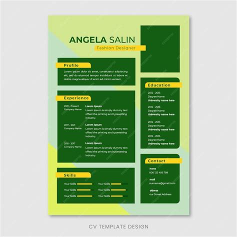 Premium Vector Cv Template Vector Editable File Format Eps