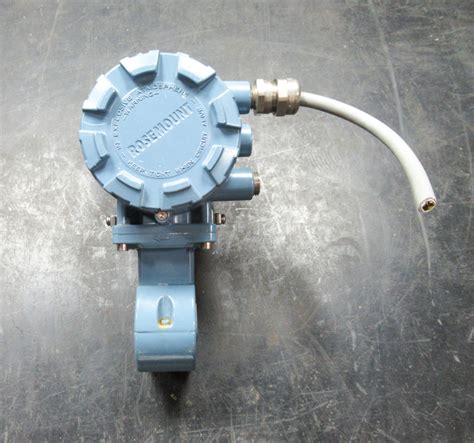 Used Rosemount EMT A N M C Magnetic Flow Meter Transmitter W Flow Tube