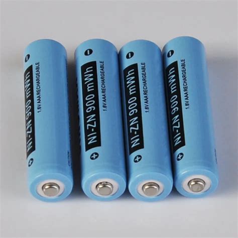 4 10PCS Ni Zn 1 6V AAA Rechargeable Battery 900mwh NiZn Cell For Camera
