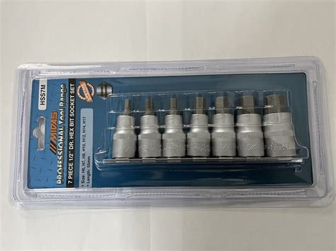 Midas 12 Drive Hex Bit Socket Set 55mm Long Buy Midas Tools Tonnesen Motors