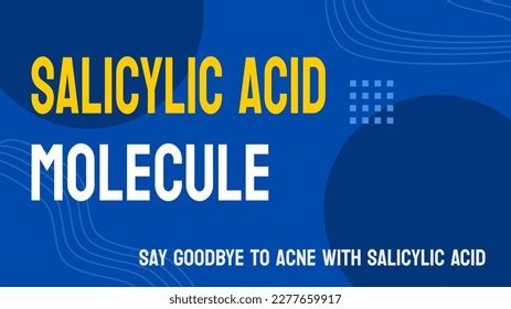 Salicylic Acid Molecule Organic Compound Used Stock Vector Royalty