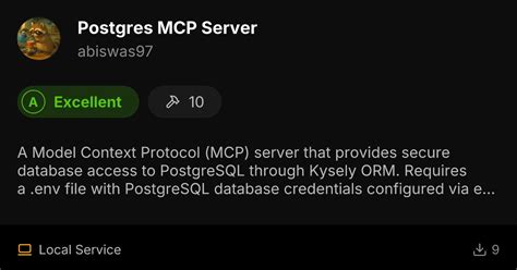 Postgres MCP 服务器 MCP Servers LobeHub