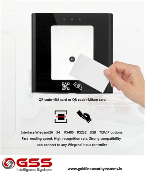 QR Code Reader Door Access Control System For Security Monitoring On Entry To Office Main Door