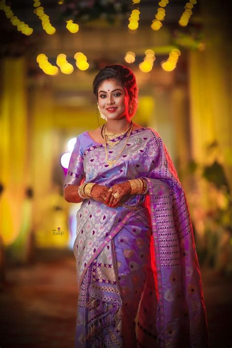 Assamese Bride Pose Bride Poses Asian Bridal Dresses South Indian Bride