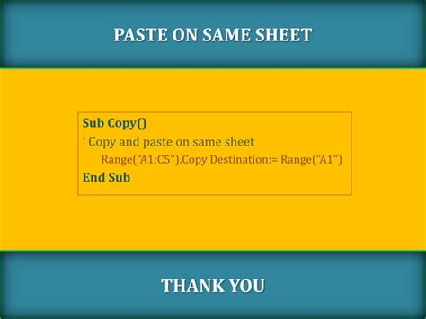 Macros To Copy Paste Ppt