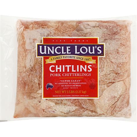 Uncle Lous Chitterlings Pork 5 Lb Shop Martins Emerald