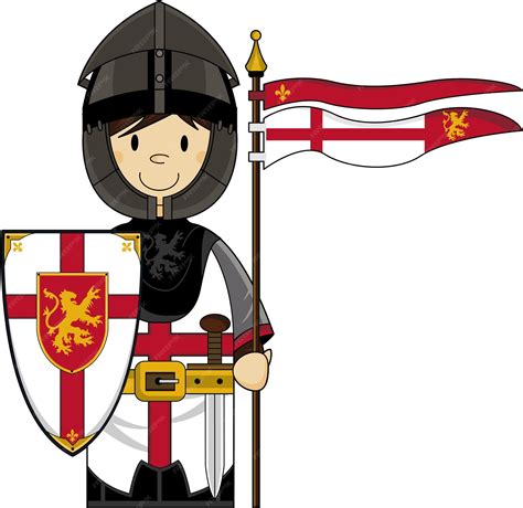 Medieval Knight With Shield Clipart