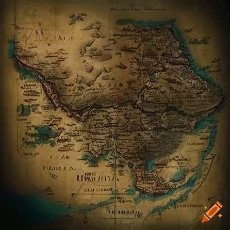 A Medieval Map Of Fictional Kingdoms Khisfire Ellywe 50 Off
