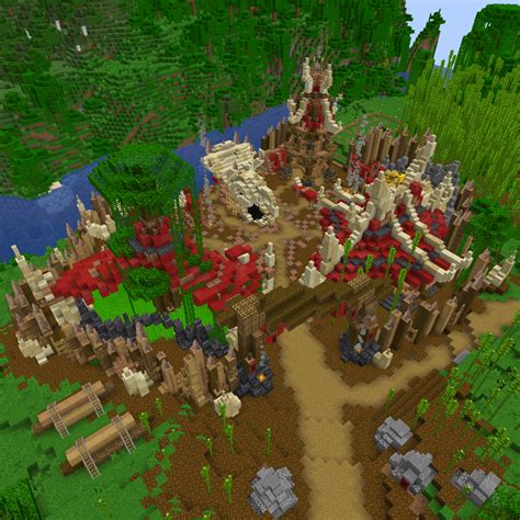 Orc Village In Survival R Minecraftbuilds