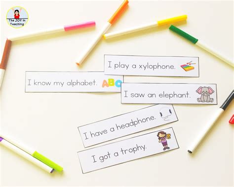 Digraph Sentence Flashcards Etsy