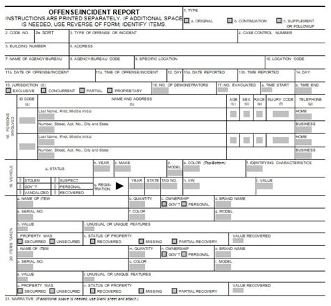 12 Blank Police Report Templates And Examples Word Pdf Excel Tmp