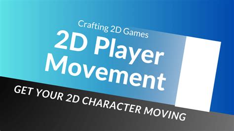 Crafting 2d Games 2d Player Movement The Indie Dev Professor